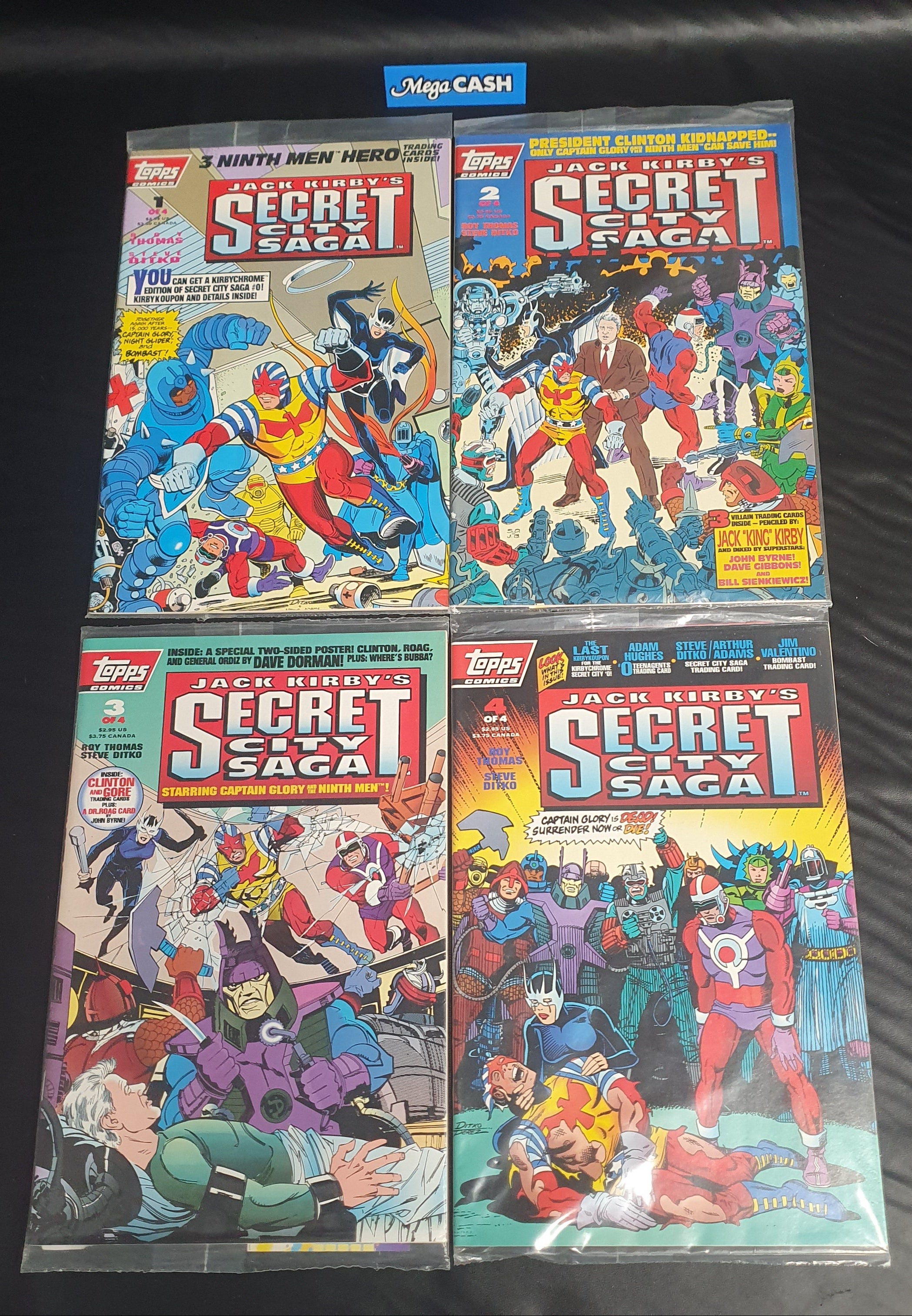 Jack Kirby's Secret City Saga - COMICS - Mini (1993) - 1 to 4 - Topps