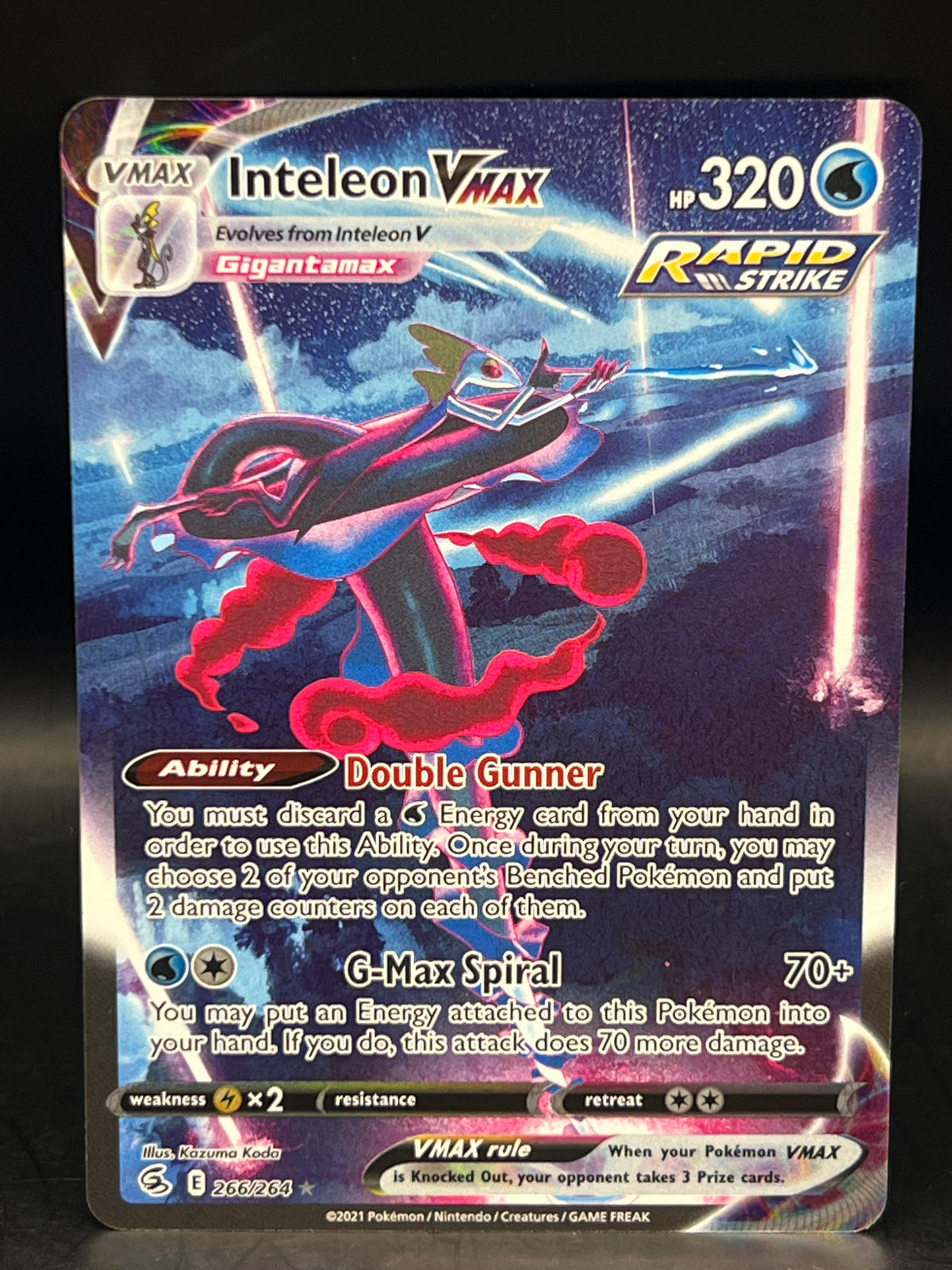 Inteleon Vmax 266/264 Fusion Strike