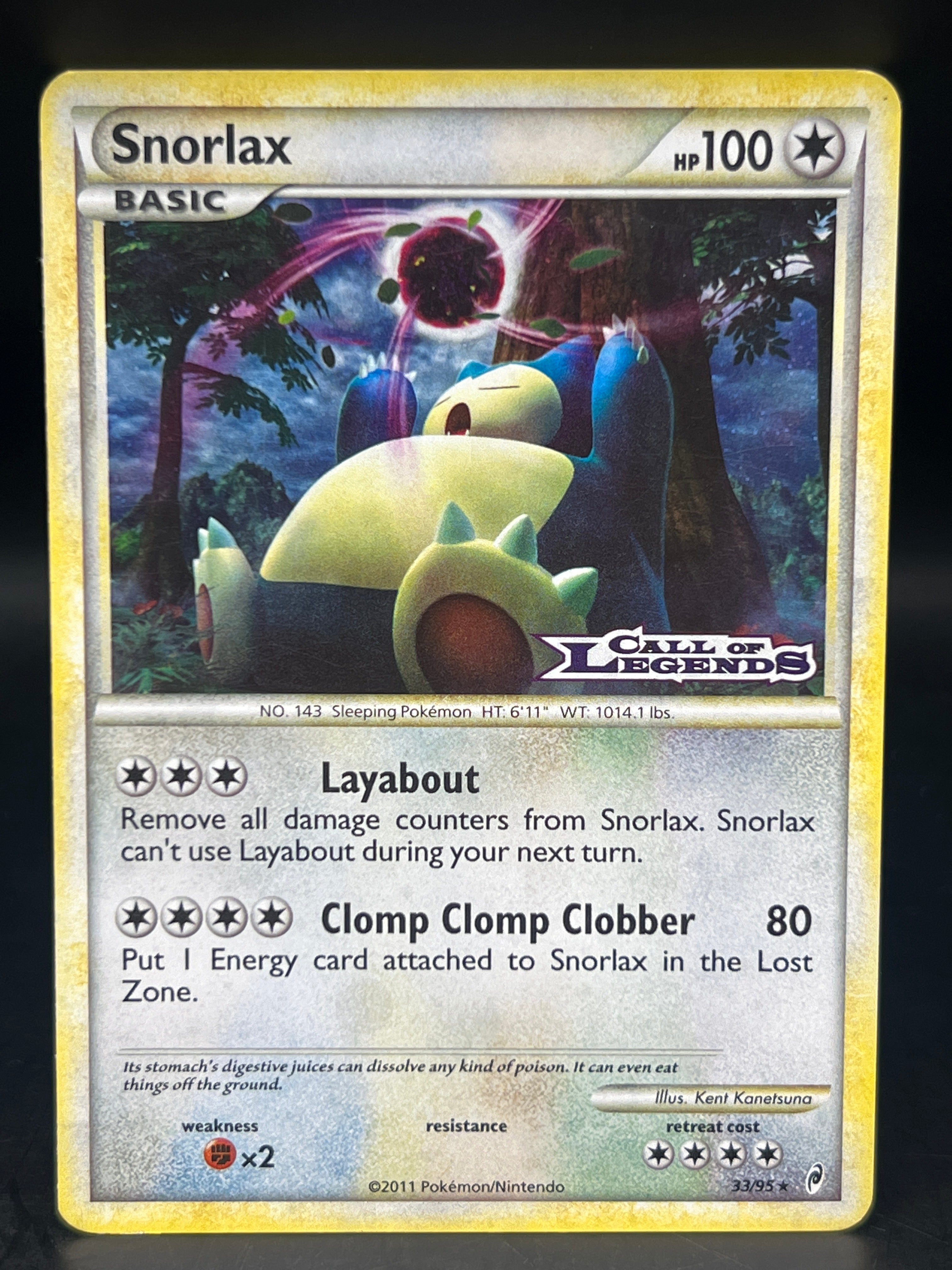 Snorlax 33/95 Call of Legends Prerelease